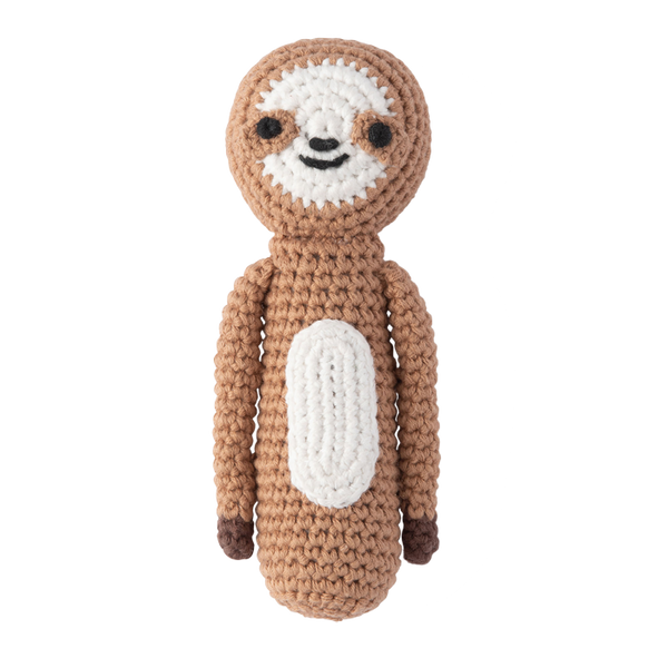 Weegoamigo Crochet Rattle - Sleepy Sloth – My Child Store